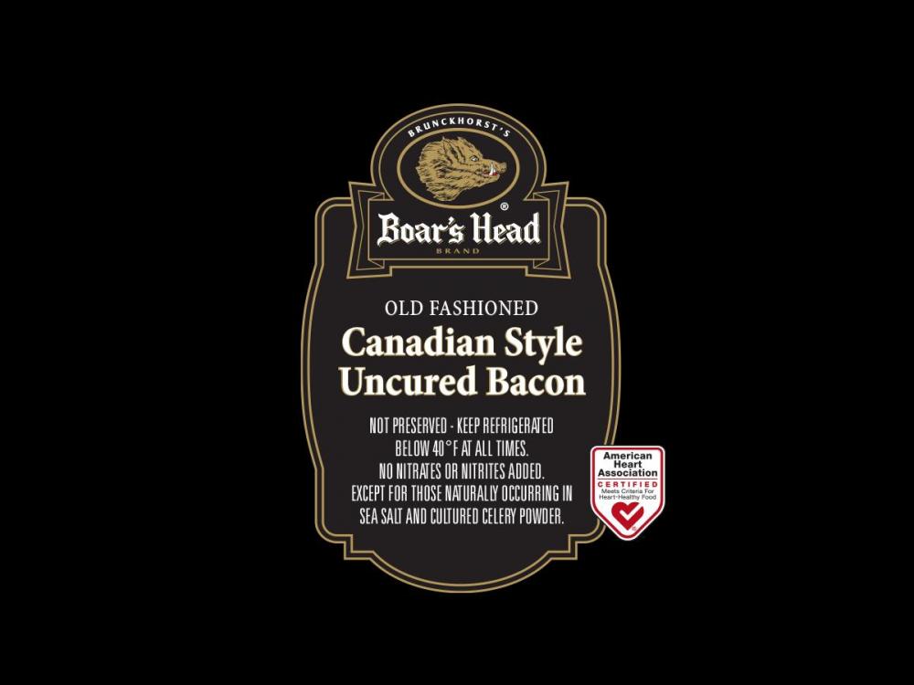 Canadian Style Uncured Bacon | Boar's Head